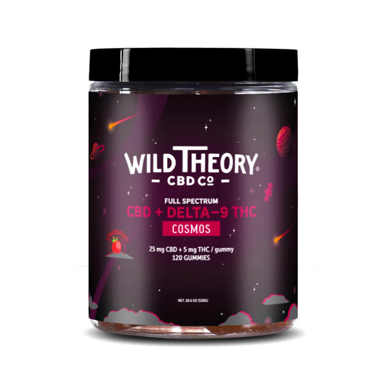 Cosmos Delta 9 THC Gummies – 5mg THC + 25mg CBD - Strawberry