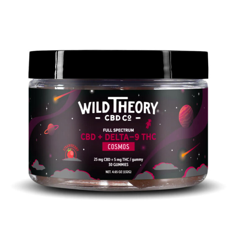 Cosmos Delta 9 THC Gummies – 5mg THC + 25mg CBD - Strawberry